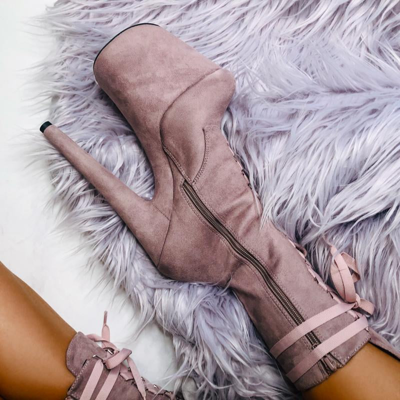 High Babydoll Lilac Mink - 8 INCH – Hella Heels AU